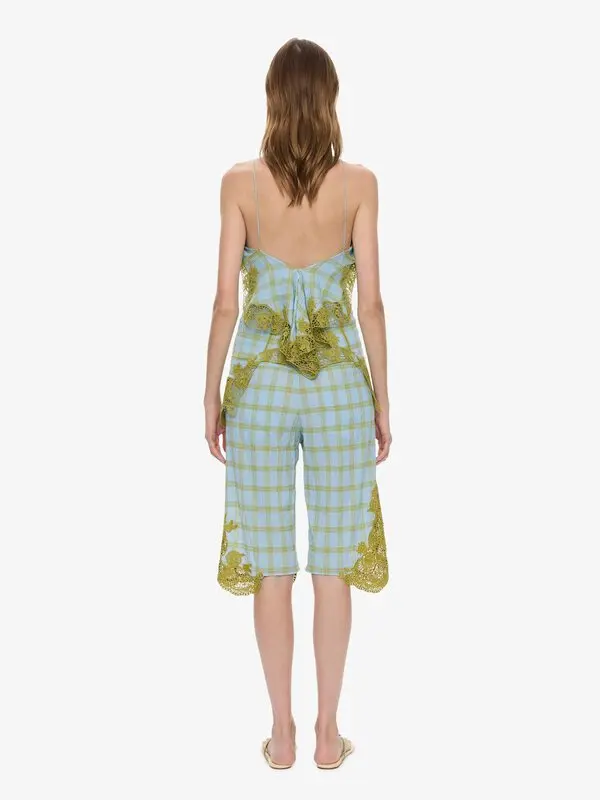 Christopher Esber Maya Embroidered Handkerchief Shorts