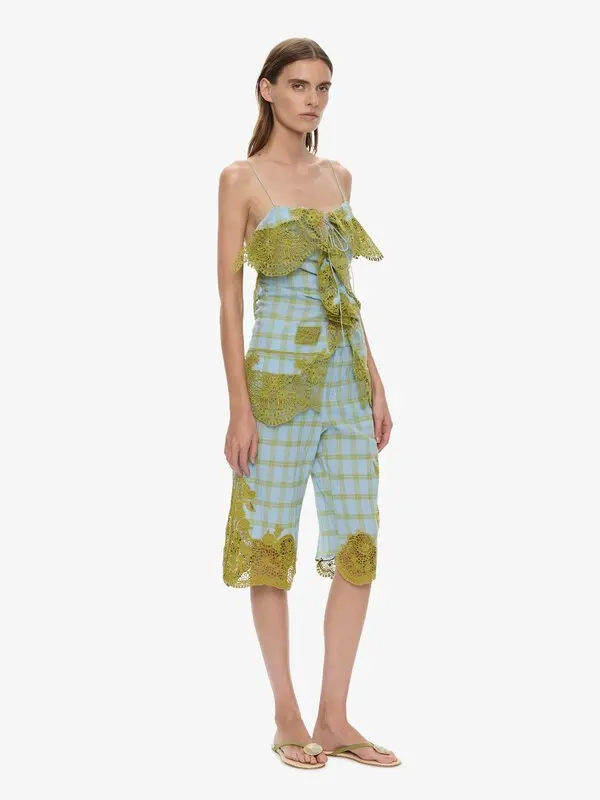 Christopher Esber Maya Embroidered Handkerchief Shorts