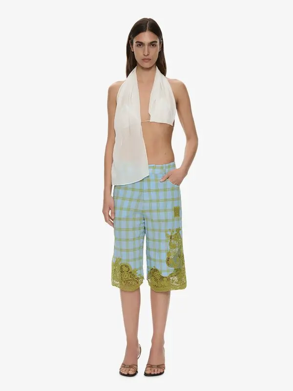 Christopher Esber Maya Embroidered Handkerchief Shorts