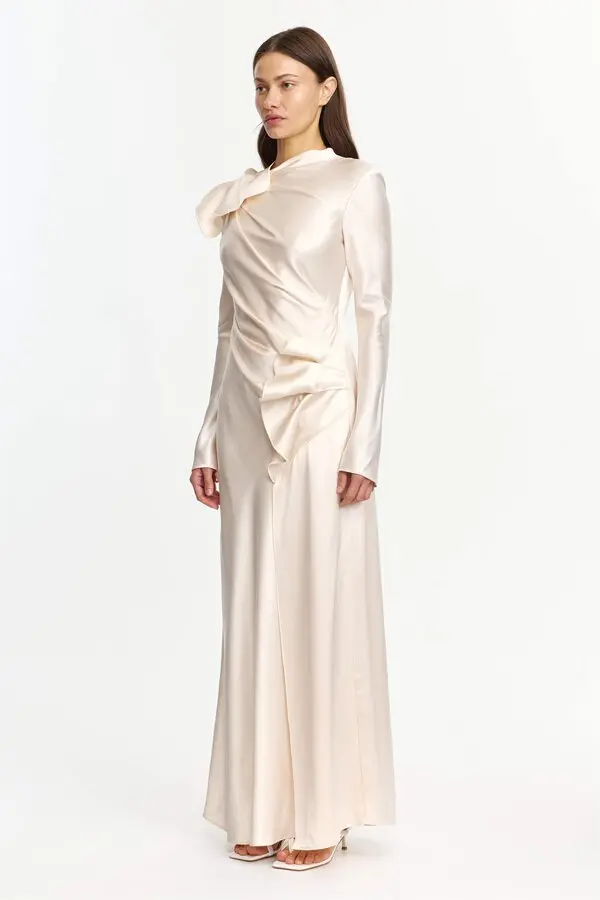 Acler Ramwark Maxi Dress In Satin