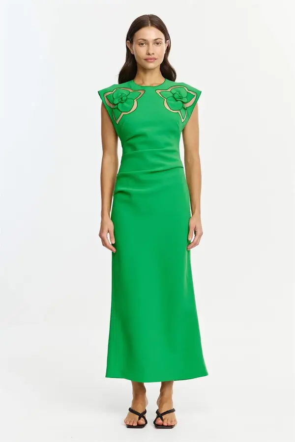 Acler Koda Midi Dress - Clover