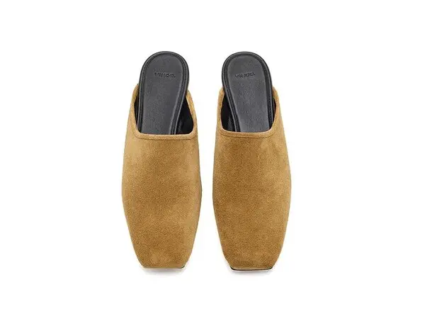 Vince Dakota Suede Mule Flats - Brown