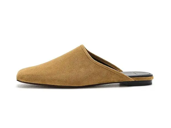 Vince Dakota Suede Mule Flats - Brown