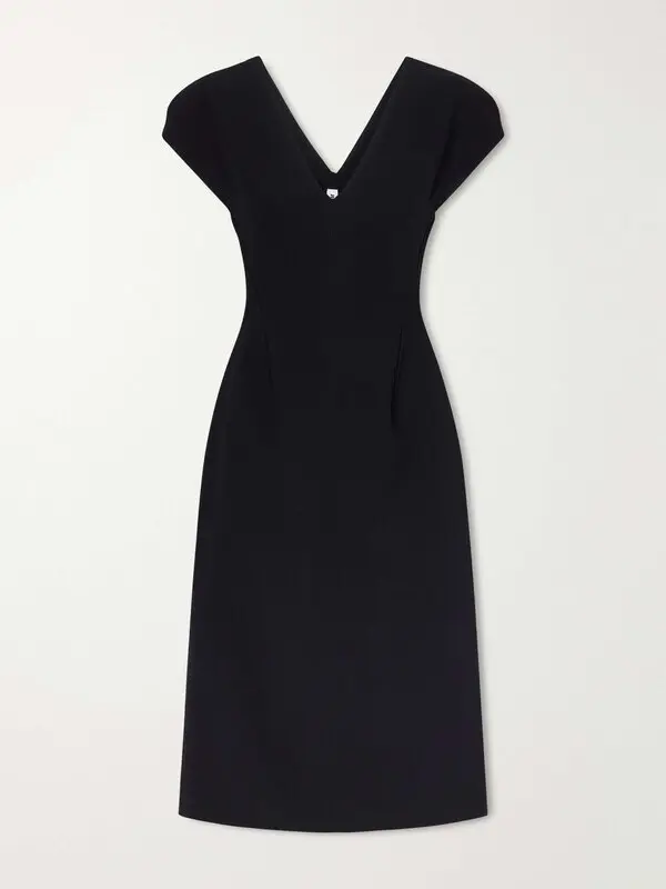 JIL SANDER Wool Midi Dress