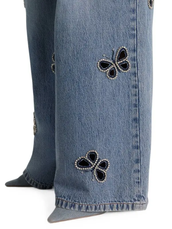 Alice + Olivia Cutout Denim Jeans
