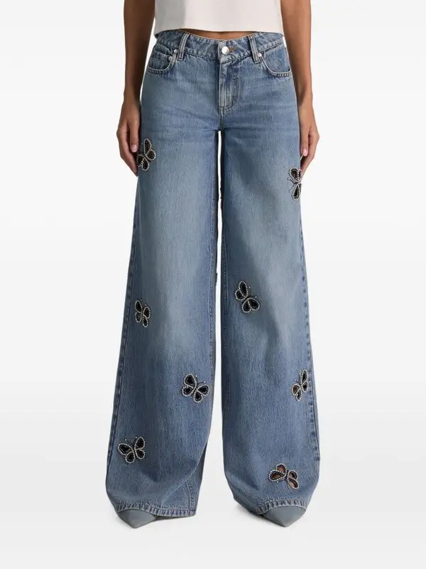 Alice + Olivia Cutout Denim Jeans