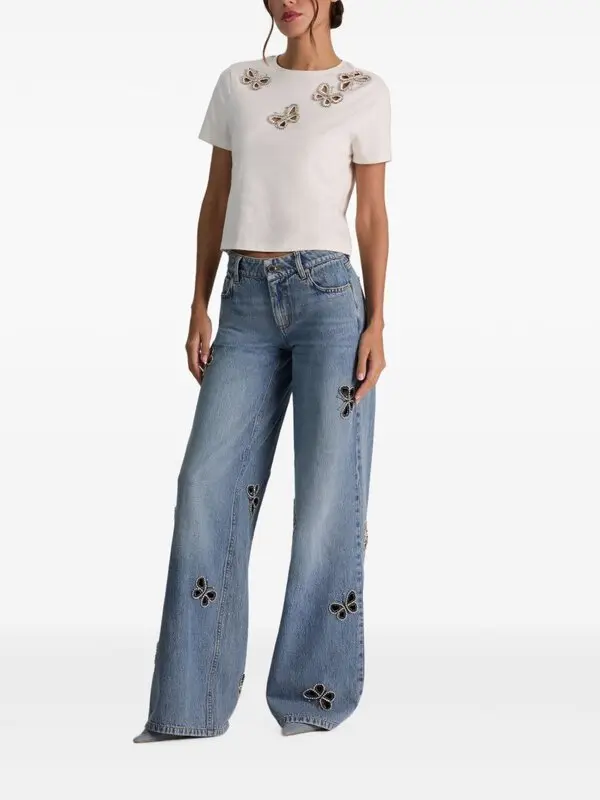 Alice + Olivia Cutout Denim Jeans