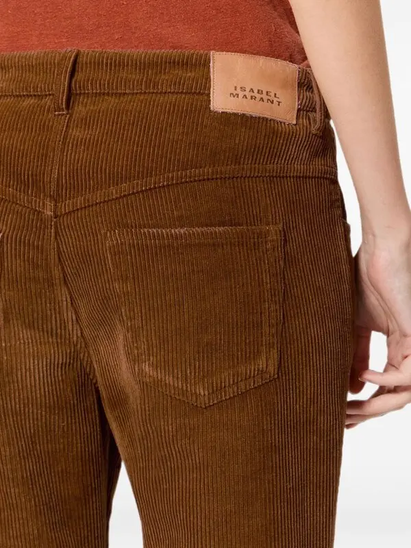 MARANT ETOILE Ruthie" Cotton Blend Trousers - Beige