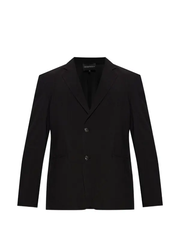 Emporio Armani Single-breasted Jacket - Black