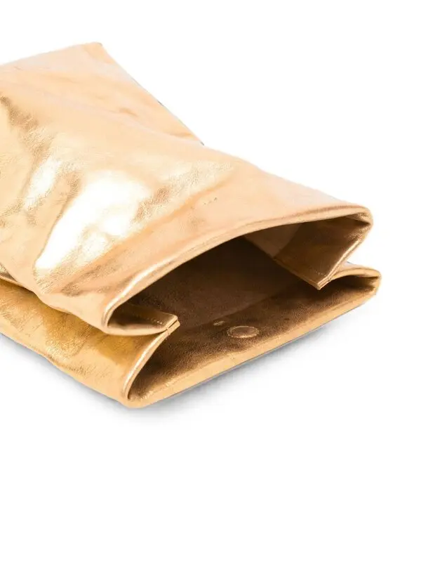 CORTANA Delhi Small Leather Clutch - Gold