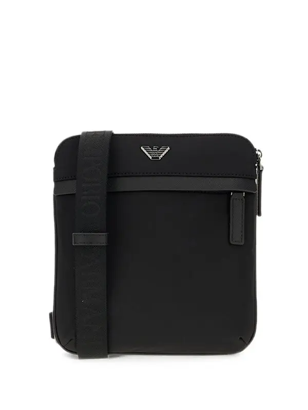 Emporio Armani Logo Crossbody Bag - Black