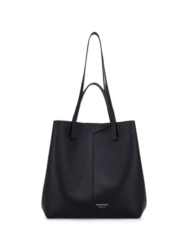Emporio Armani Medium Leather Tote Bag