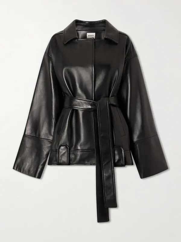 Khaite Alder Leather Jacket - Black