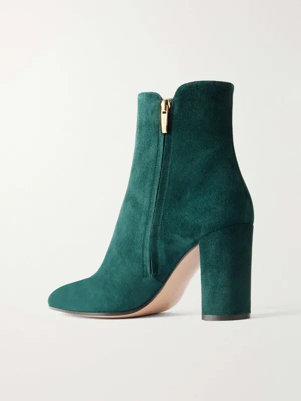 GIANVITO ROSSI 85 Suede Ankle Boots