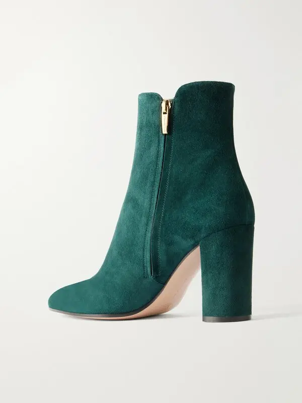 GIANVITO ROSSI Suede Ankle Boots - Green