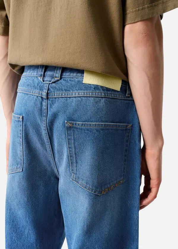 Axel Arigato Zine Relaxed-fit Jeans - Mid Blue