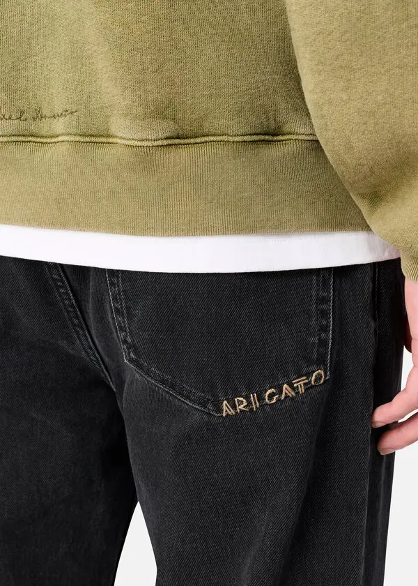 Axel Arigato Zine Relaxed-fit Jeans - Black
