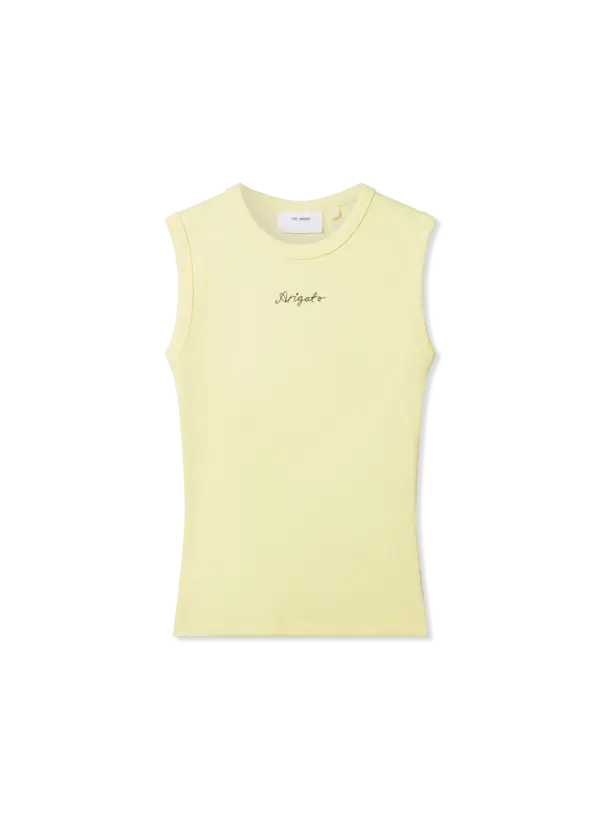 Axel Arigato Scoop Ribbed Tank - Light Yellow