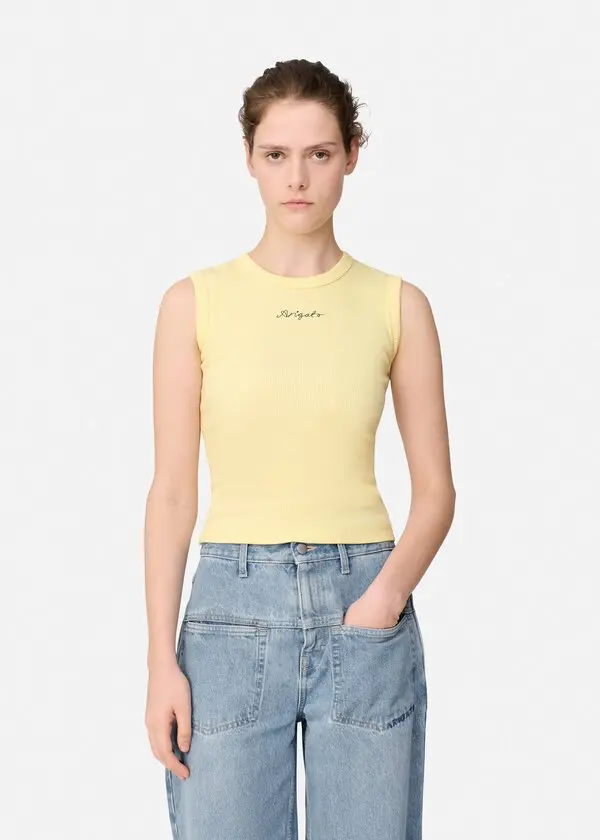 Axel Arigato Scoop Ribbed Tank Top