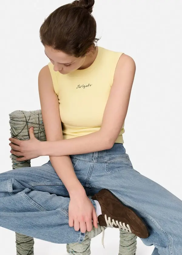 Axel Arigato Scoop Ribbed Tank Top
