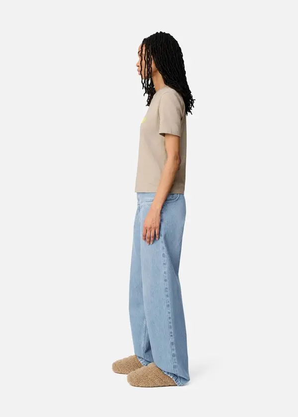 Axel Arigato Invert Relaxed Jeans In Light Wash Denim