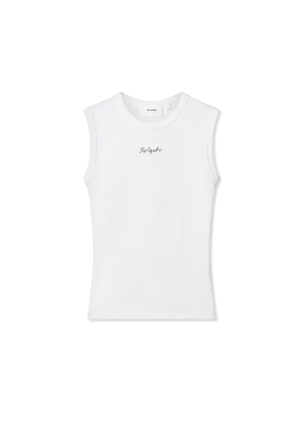Axel Arigato Scoop Ribbed Tank - White