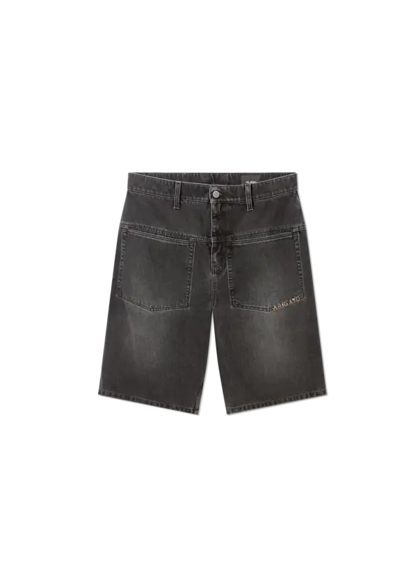 Axel Arigato Invert Denim Shorts - Dark Grey