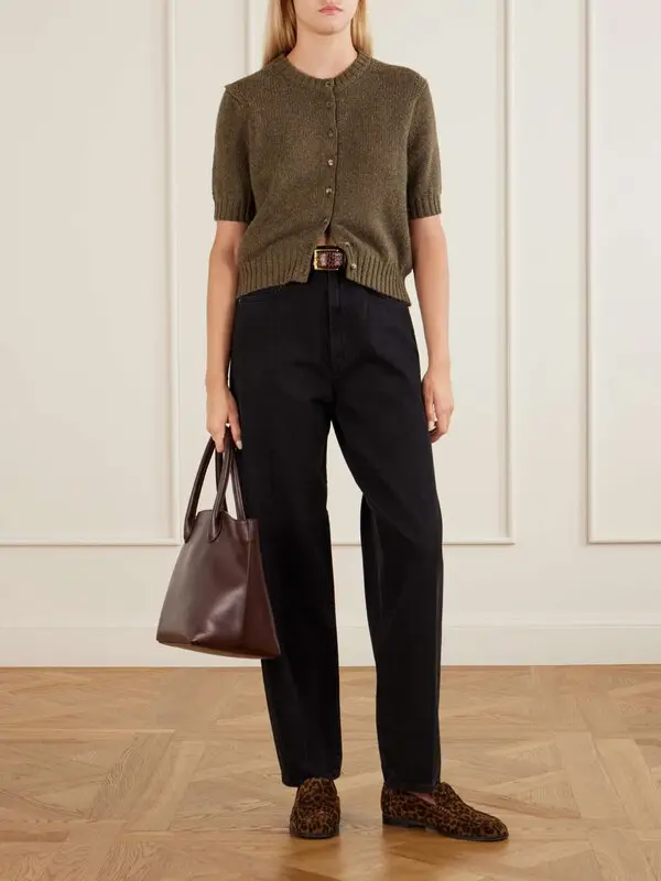GIANVITO ROSSI Leopard-print Suede Loafers