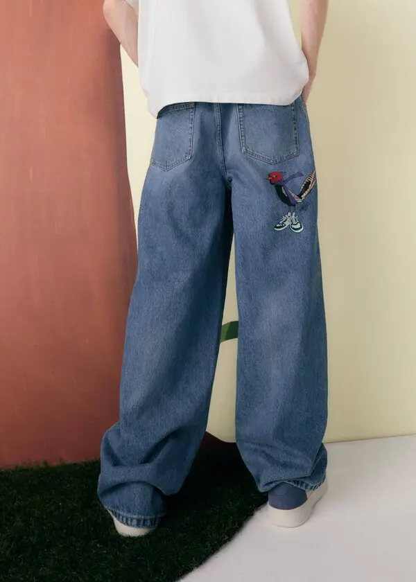 Axel Arigato Relaxed Fit Jeans With Signature Detailing
