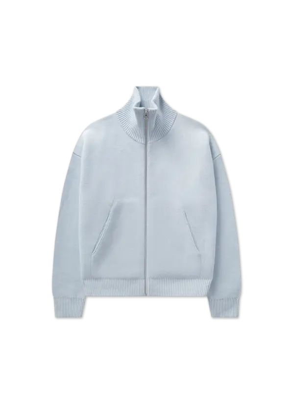 Axel Arigato Core Zip-up Sweater - Light Blue