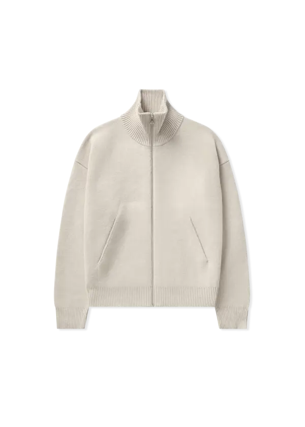 Axel Arigato Core Zip-up Sweater - Light Beige