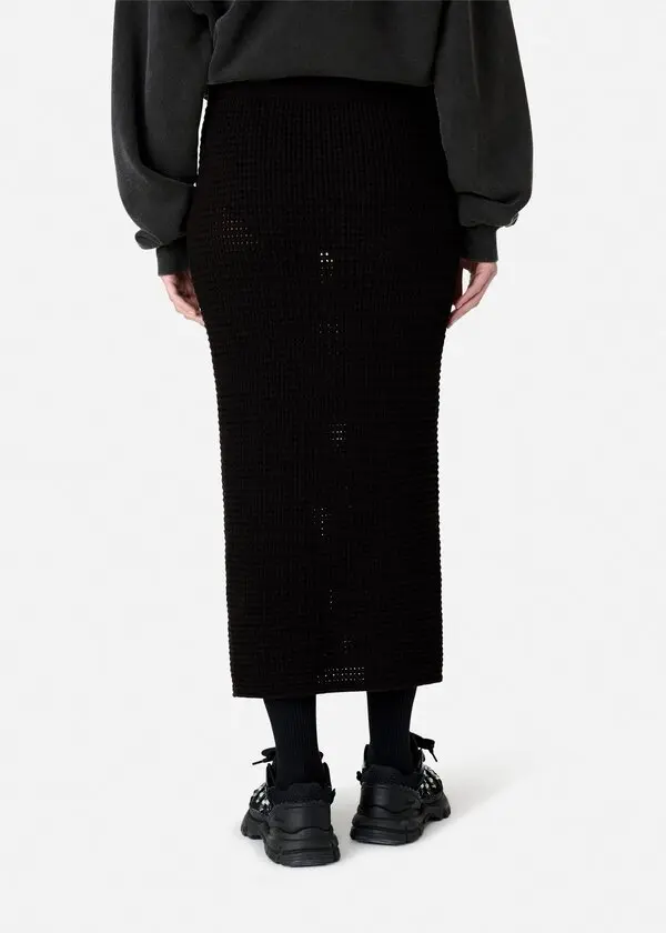 Axel Arigato Column Crochet Skirt - Black
