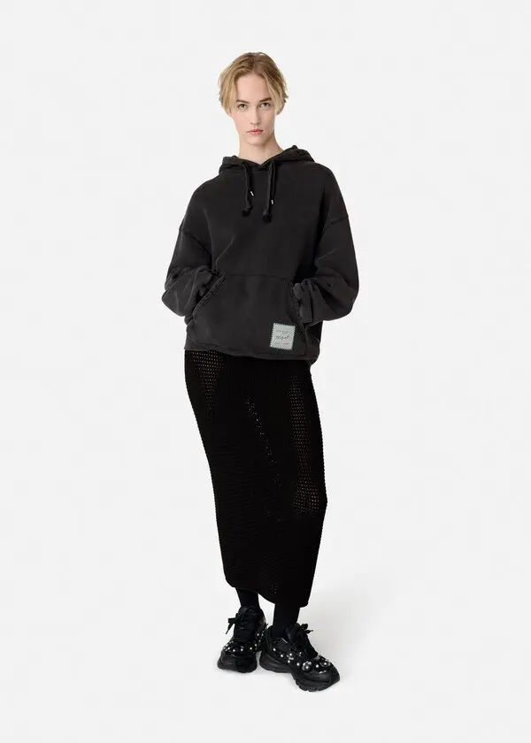 Axel Arigato Column Crochet Skirt - Black