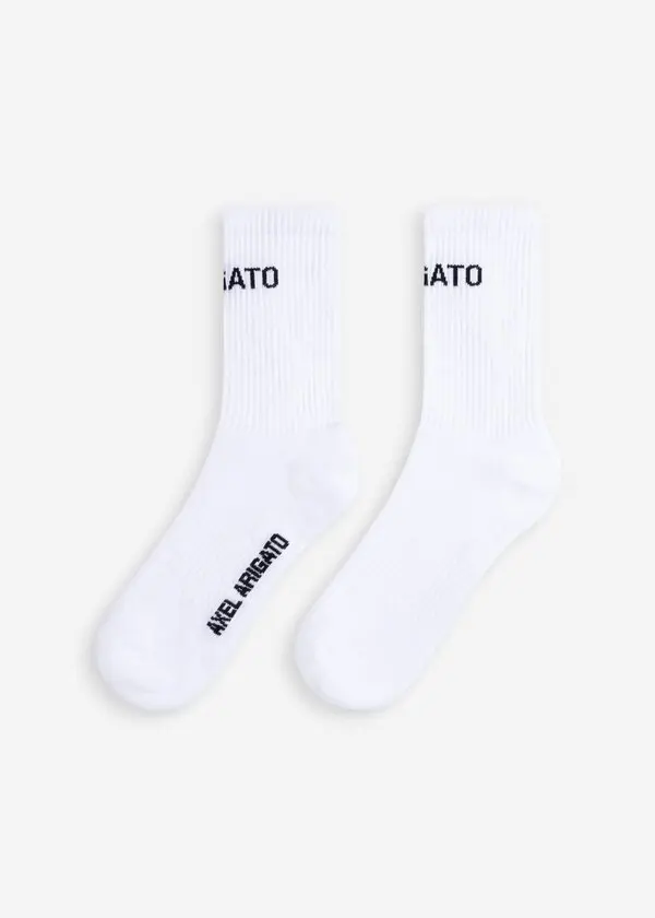Axel Arigato Logo Crew Socks - White