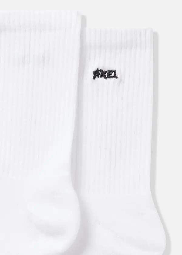 Axel Arigato Crew Socks With Embroidered Logo