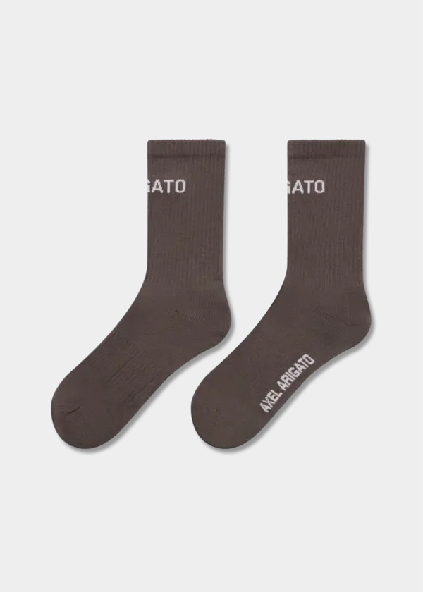 Axel Arigato Arigato Logo Tube Socks - Coffee Brown