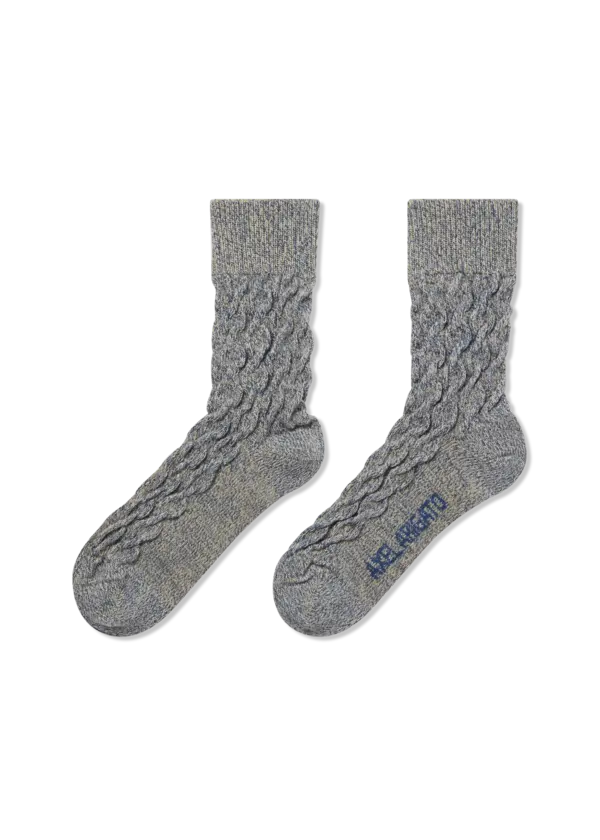 Axel Arigato Cable Mélange Socks - Mixed Blue