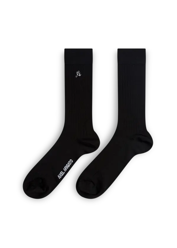 Axel Arigato A Logo Silk Socks - Black