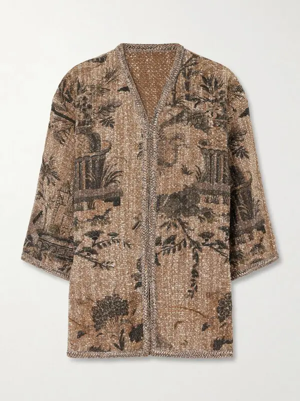 Etro Embroidered Bouclé Jacket