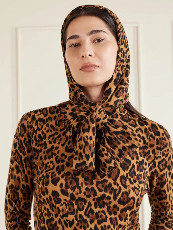 Anna Sui Honey Animal-print Jersey Wrap