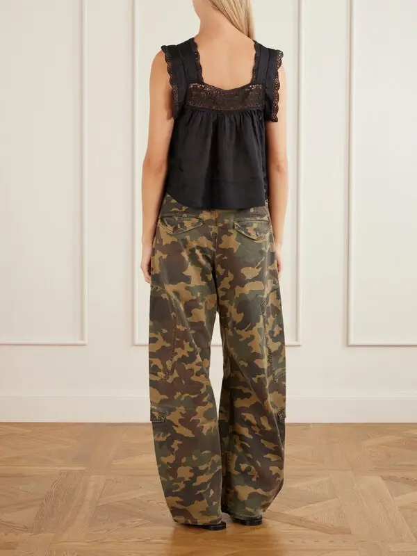 Citizens Of Humanity Mia Embroidered Ramie Blouse - Black