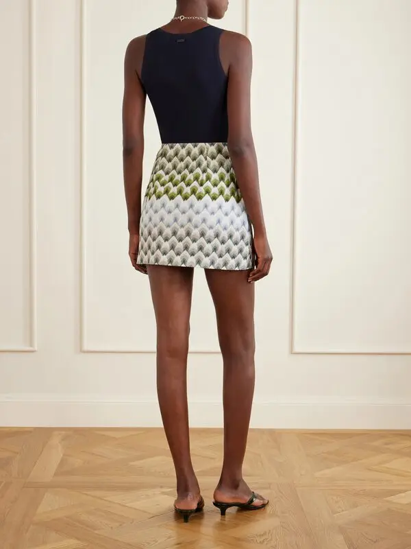Missoni Embellished Crochet-knit Mini Skirt