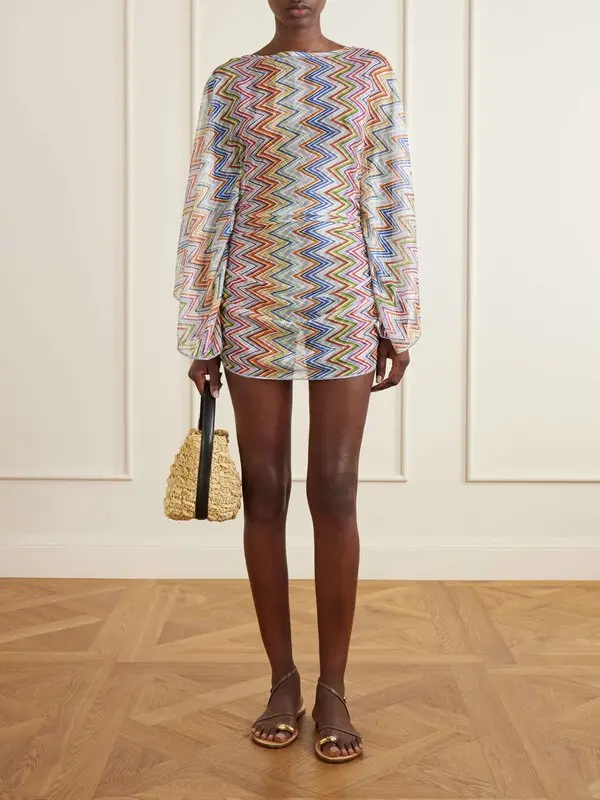 Missoni Striped Mesh Cover-up