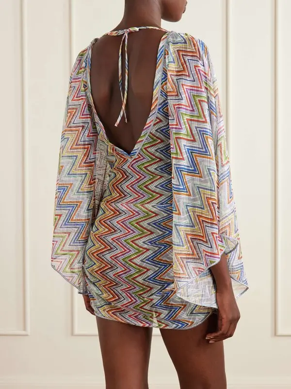 Missoni Striped Mesh Cover-up