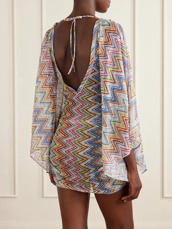 Missoni Striped Crochet-knit Cover-up