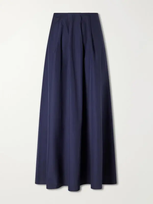 Citizens Of Humanity Emi Cotton-poplin Midi Skirt - Blue