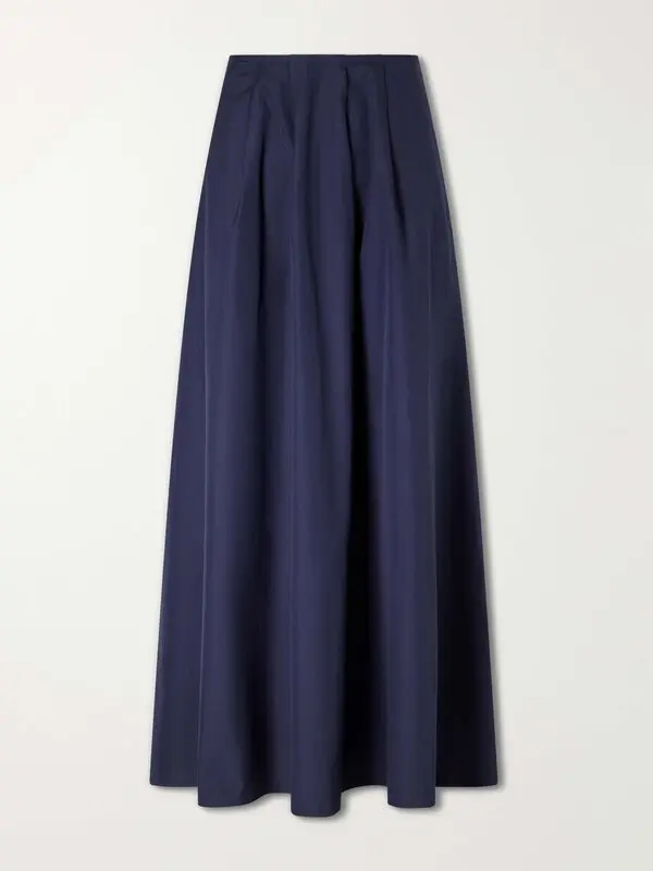 Citizens Of Humanity Emi Cotton-poplin Midi Skirt - Navy