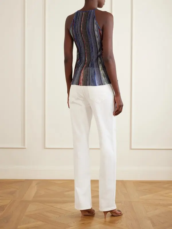 Missoni Striped Crochet-knit Tank Top