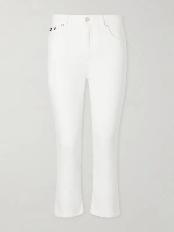 Dolce & Gabbana Mid-rise Straight-leg Capri Pants - White
