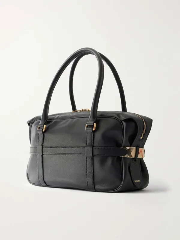 Burberry Embellished Leather Shoulder Bag